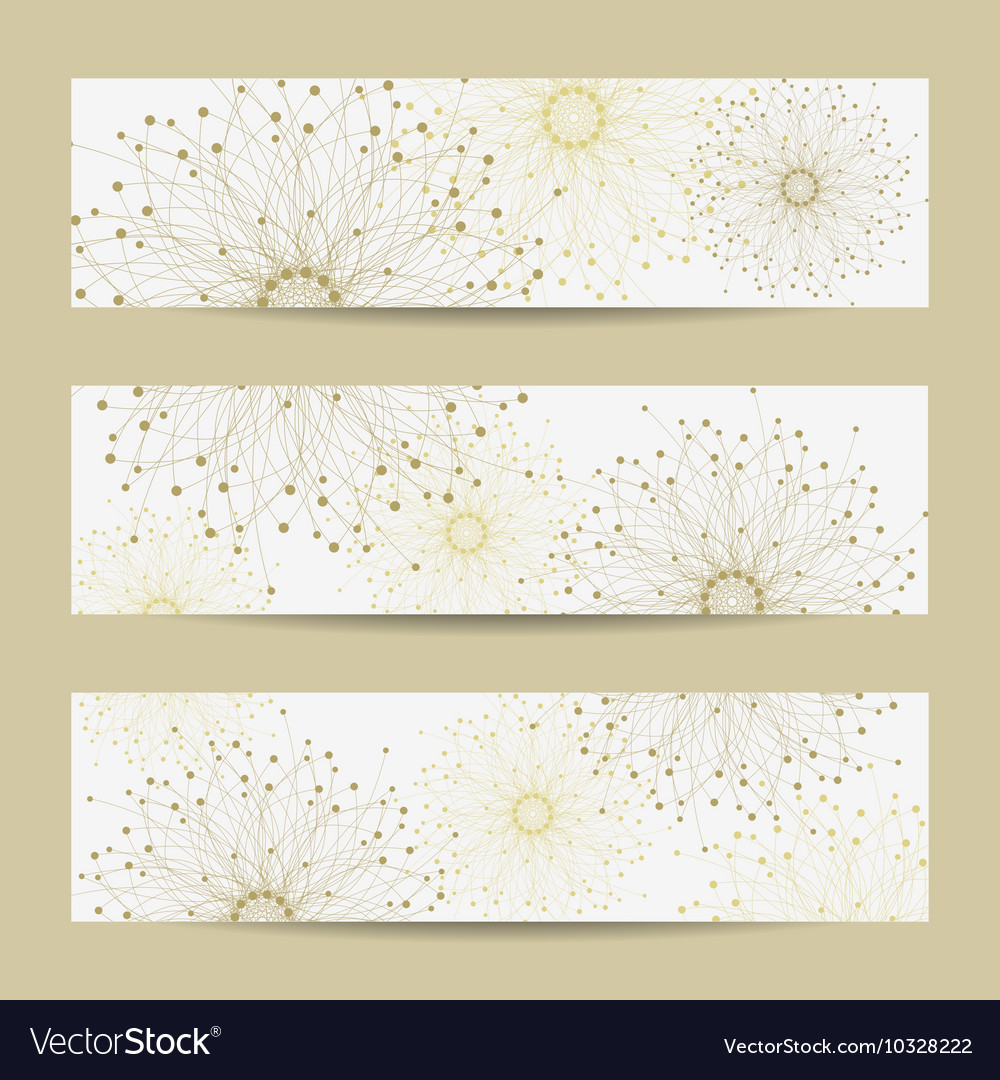 Set of horizontal banners Royalty Free Vector Image