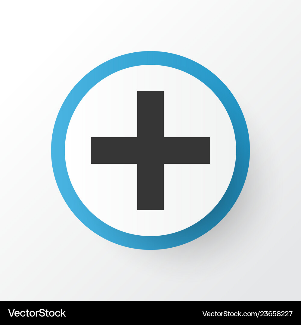 Add icon symbol premium quality isolated plus Vector Image