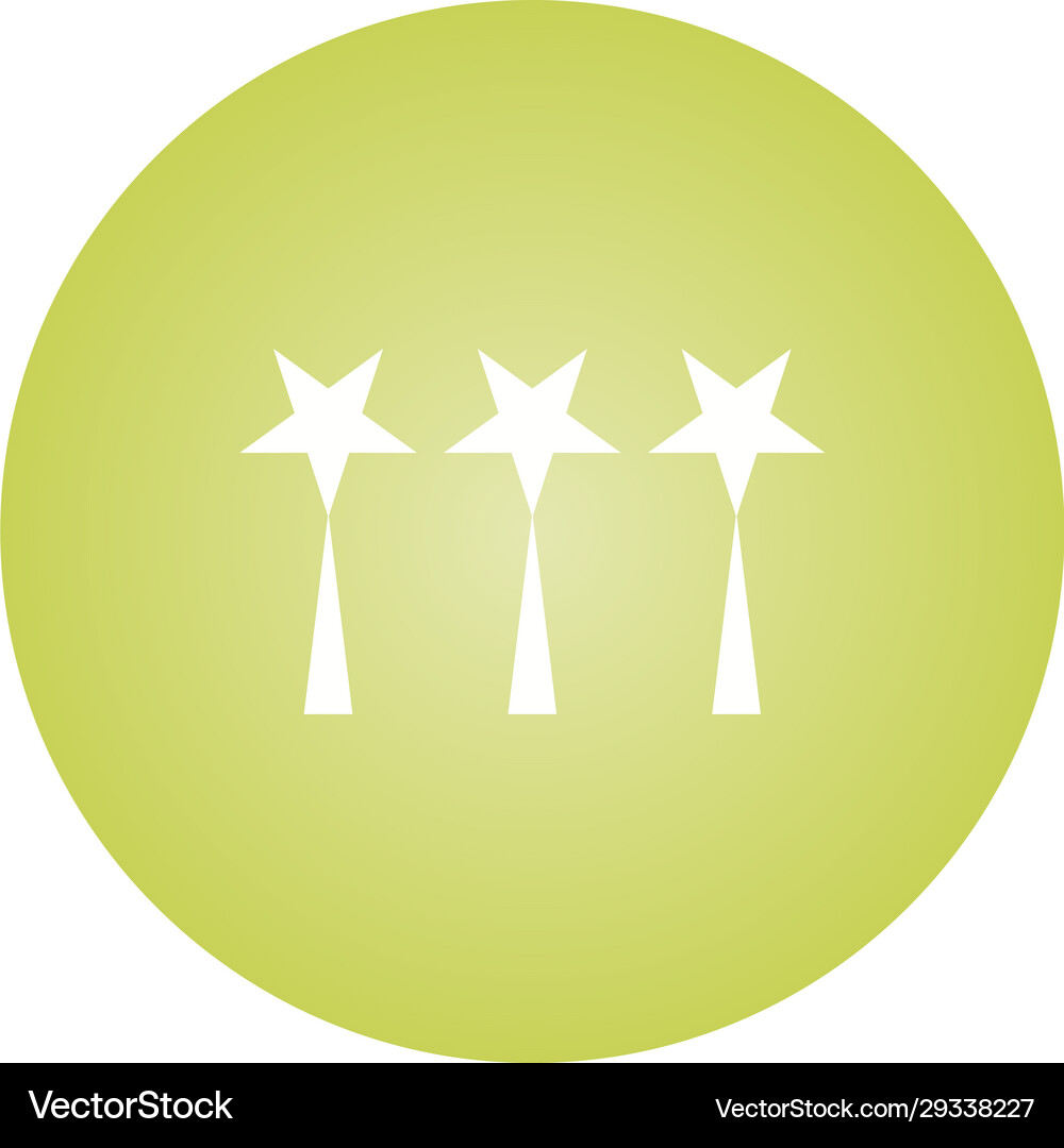 Beautiful stars ranking glyph icon Royalty Free Vector Image