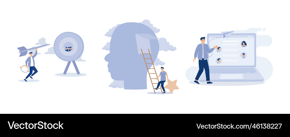 Brand recognition marketing idea to launch ads Vector Image