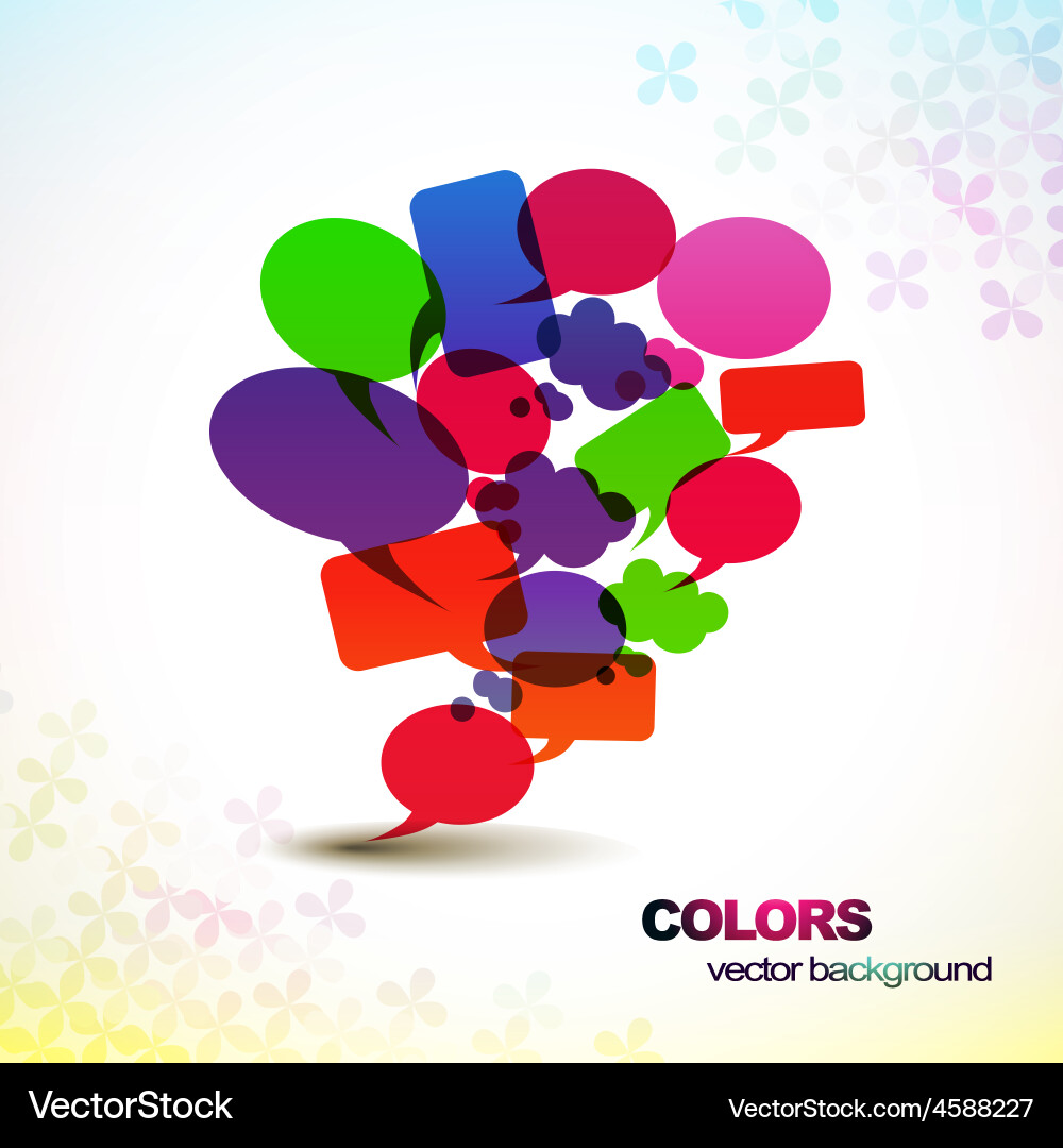 Chat bubble Royalty Free Vector Image - VectorStock