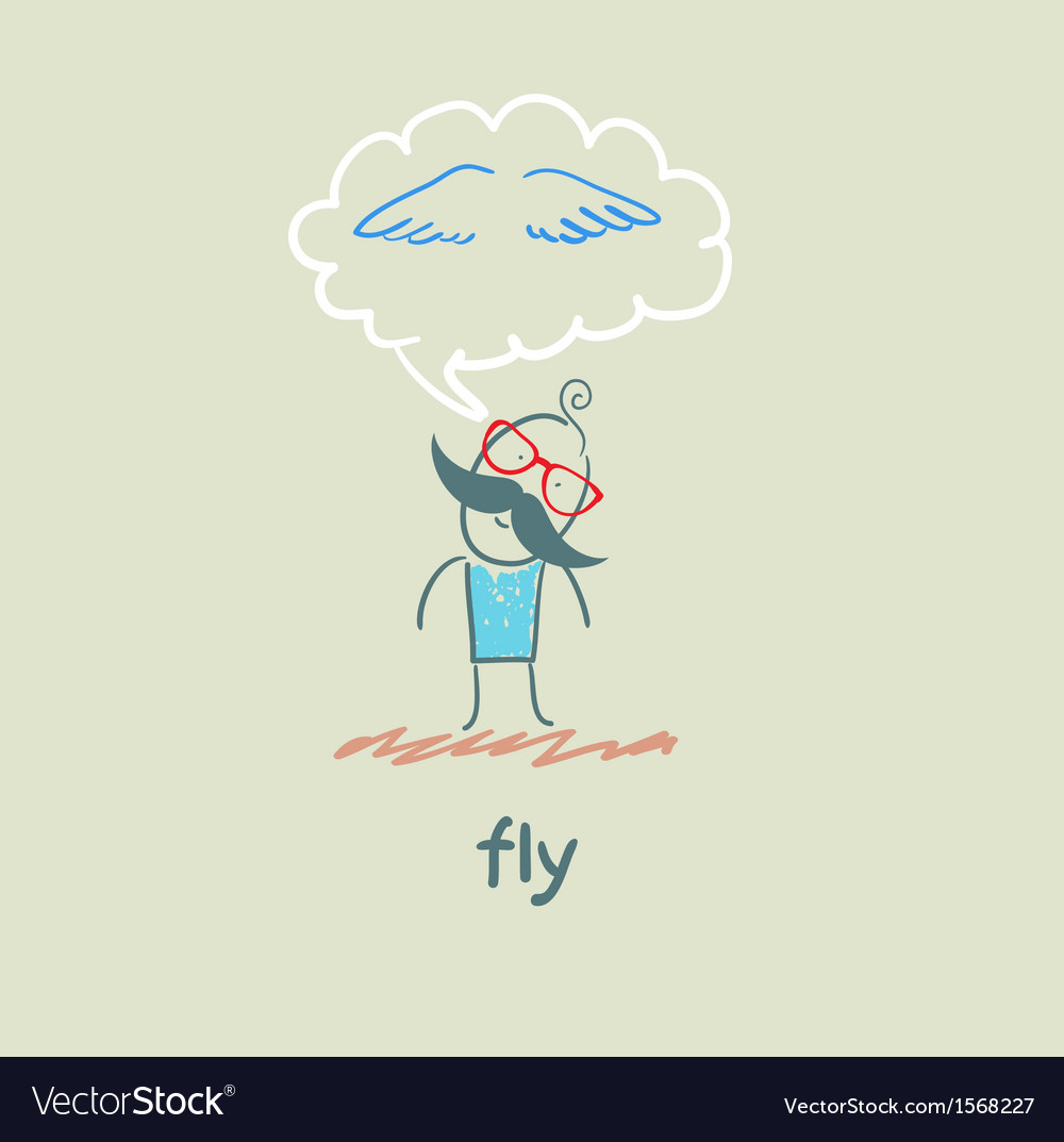 Fly Royalty Free Vector Image - VectorStock