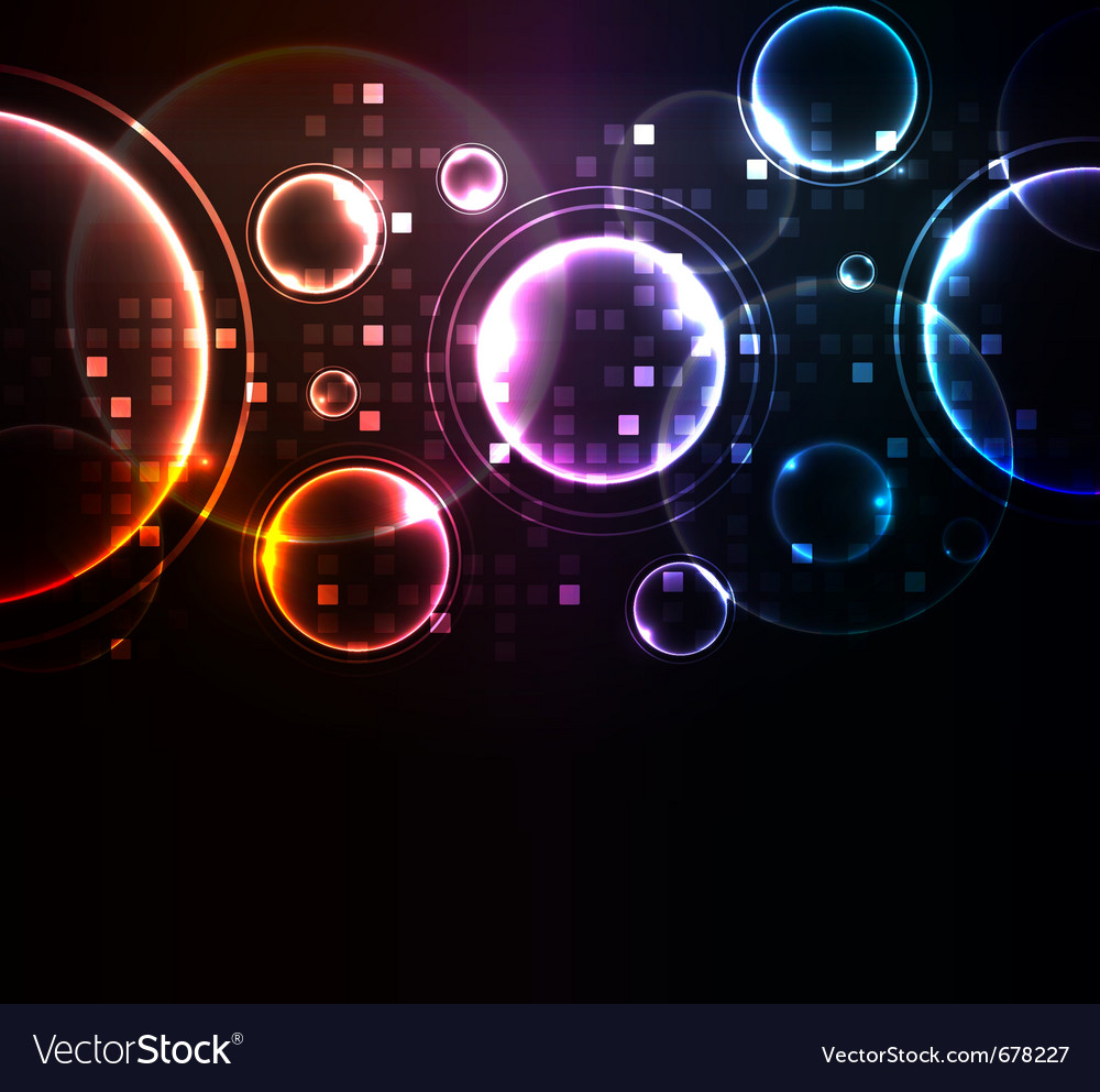 Glowing elements Royalty Free Vector Image - VectorStock