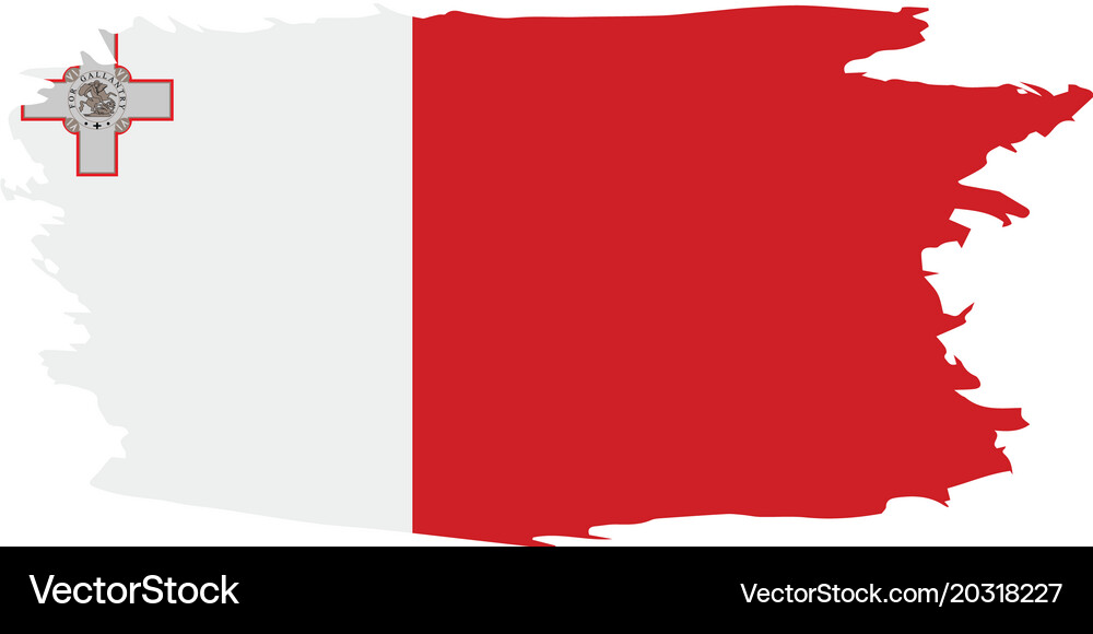 Malta flag Royalty Free Vector Image - VectorStock