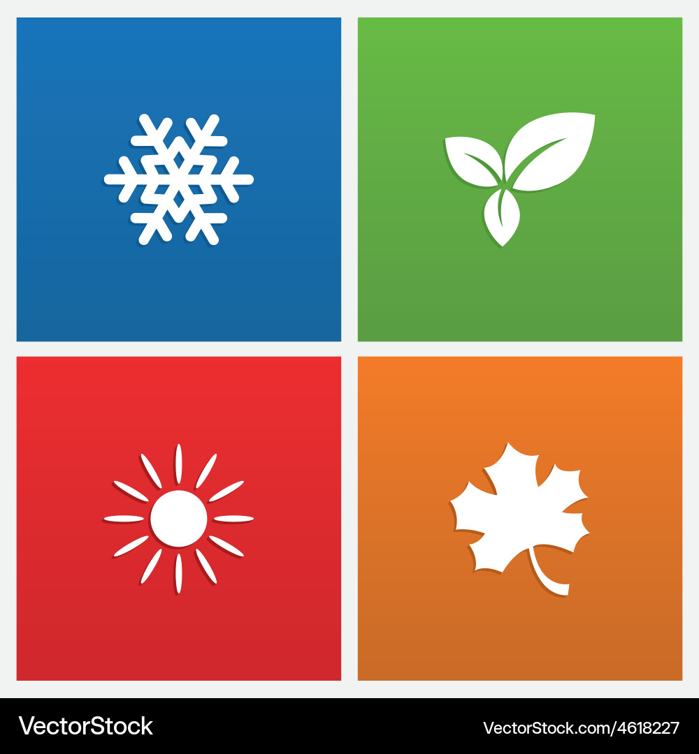 Seasons Royalty Free Vector Image - VectorStock