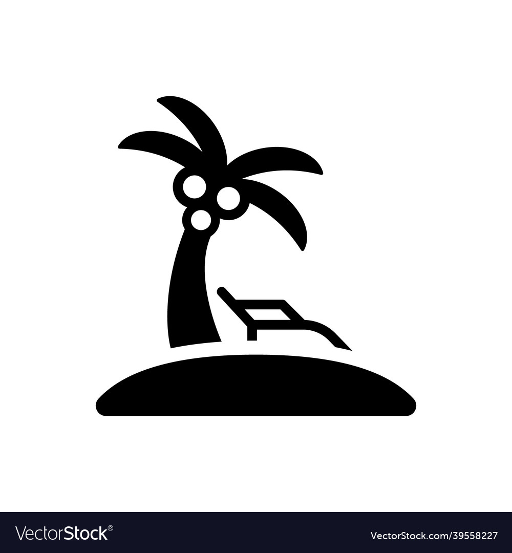 Sunbed icon Royalty Free Vector Image - VectorStock