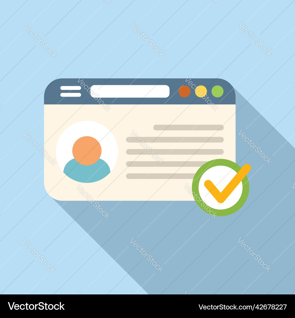 Web job search icon flat online employment Vector Image