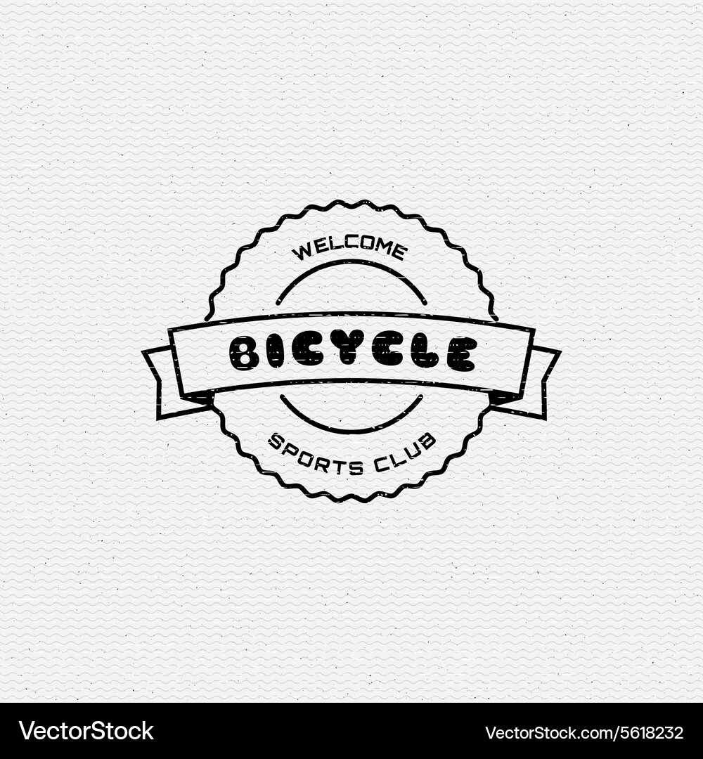 Bicycle badges logos and labels for any use Vector Image