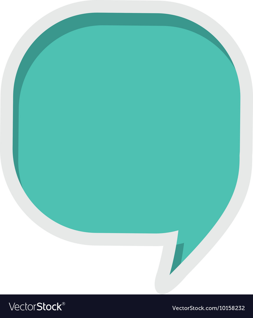 Bubble message communication icon graphic Vector Image