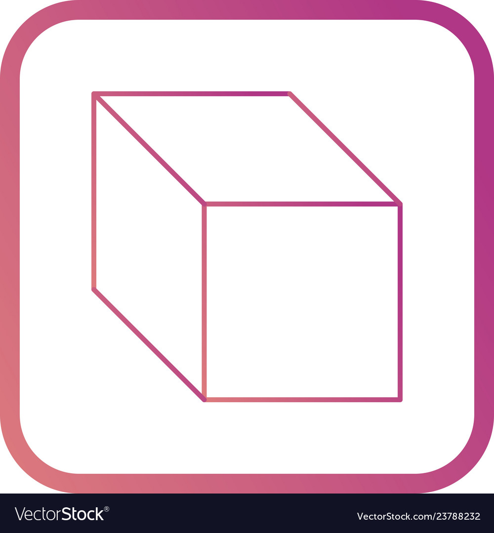 Cube icon Royalty Free Vector Image - VectorStock