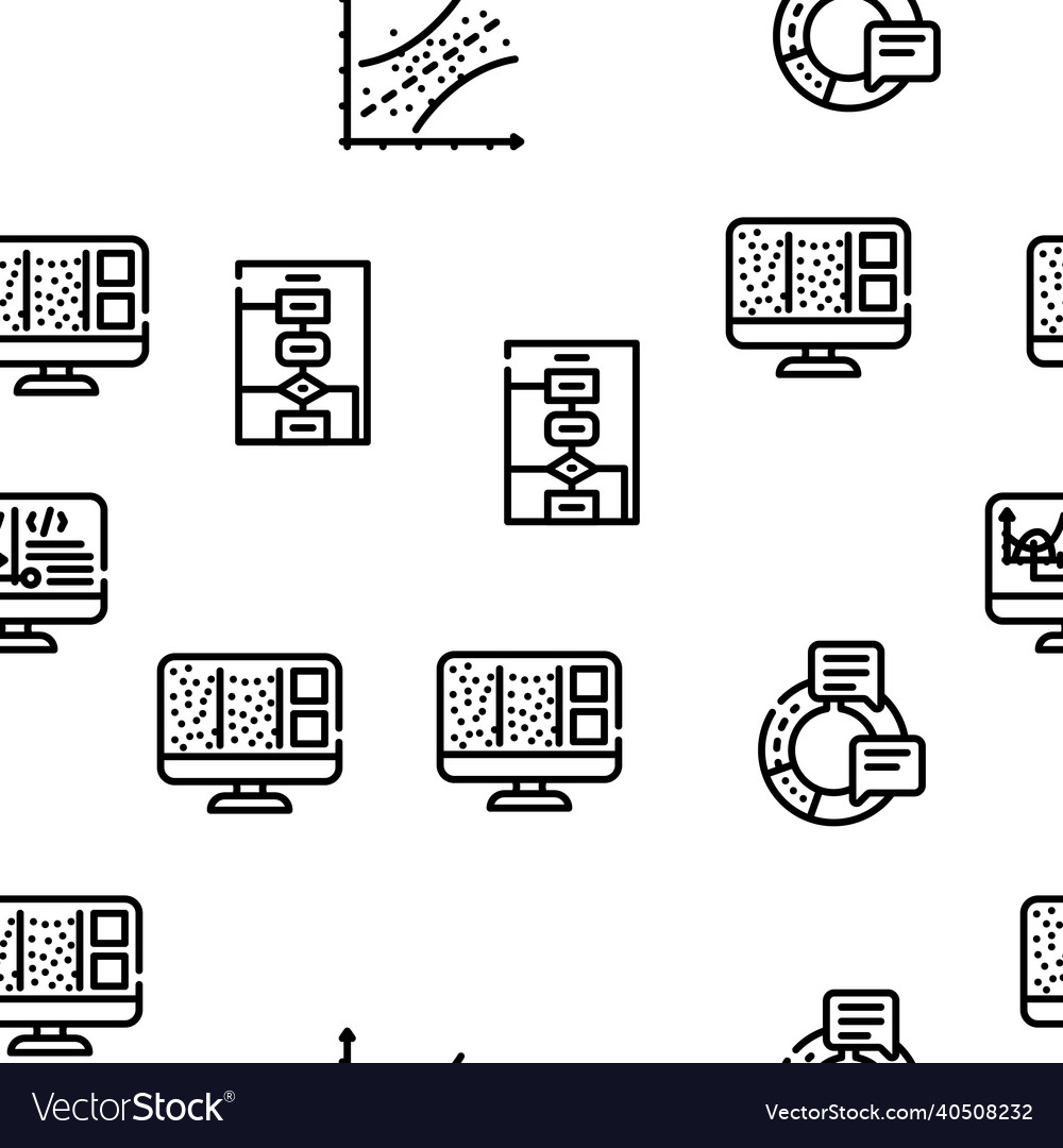 Data science innovate technology seamless Vector Image