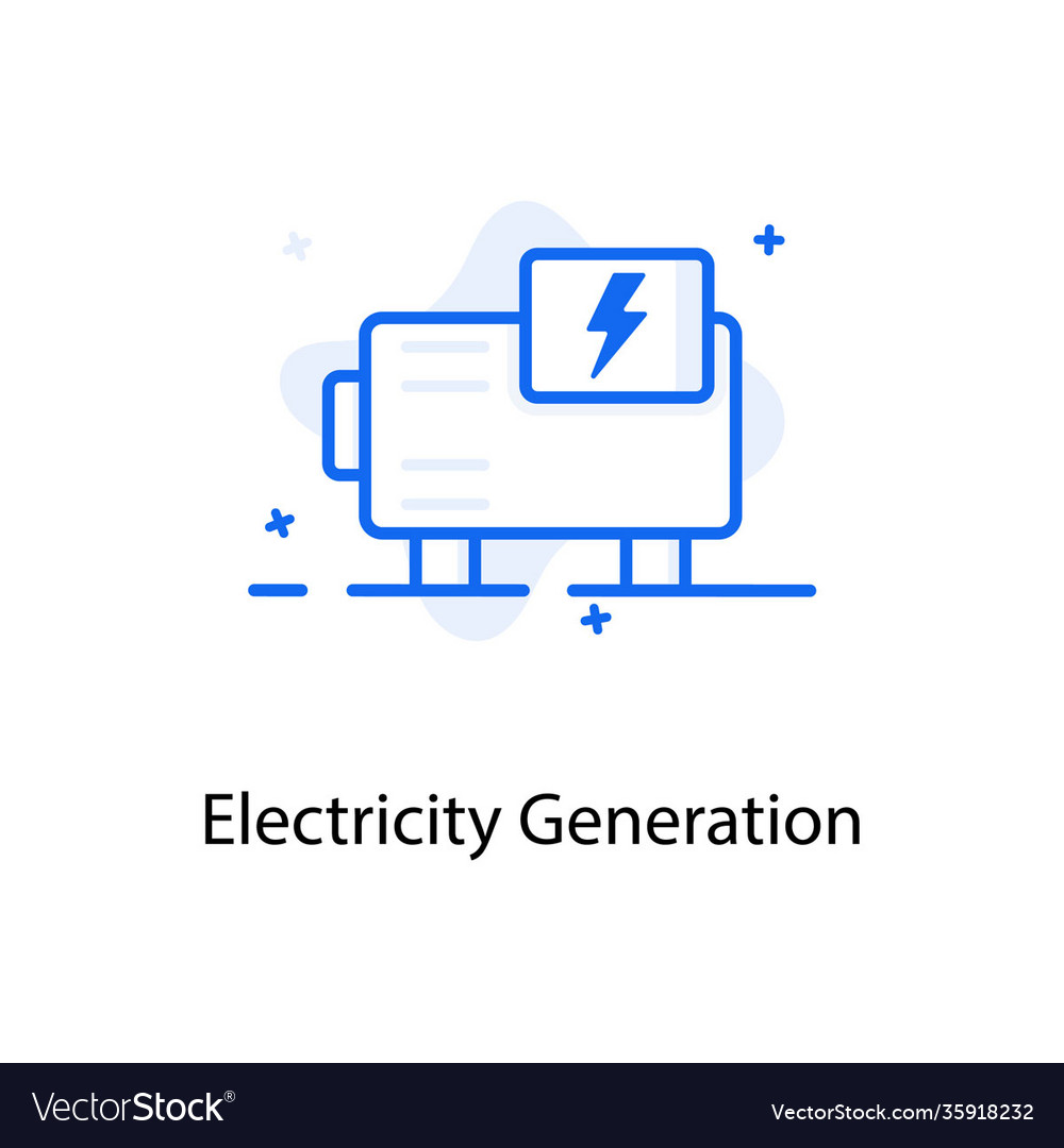 Electricity generation Royalty Free Vector Image