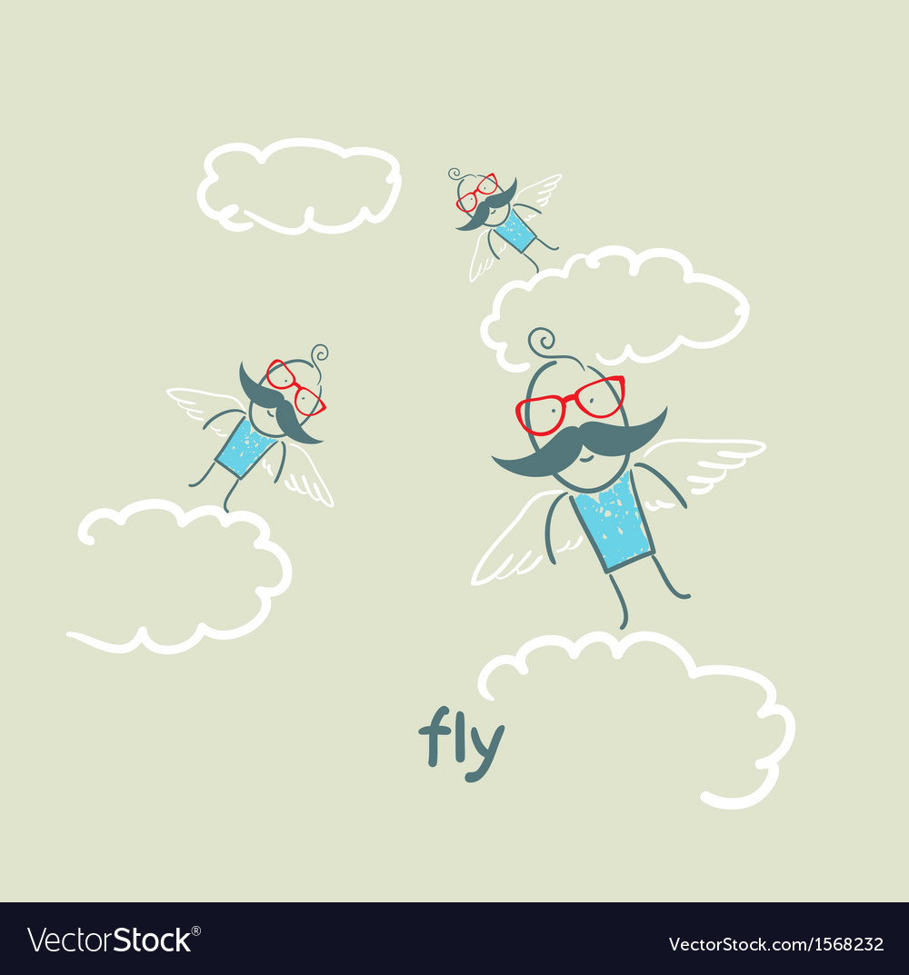 Fly Royalty Free Vector Image - VectorStock