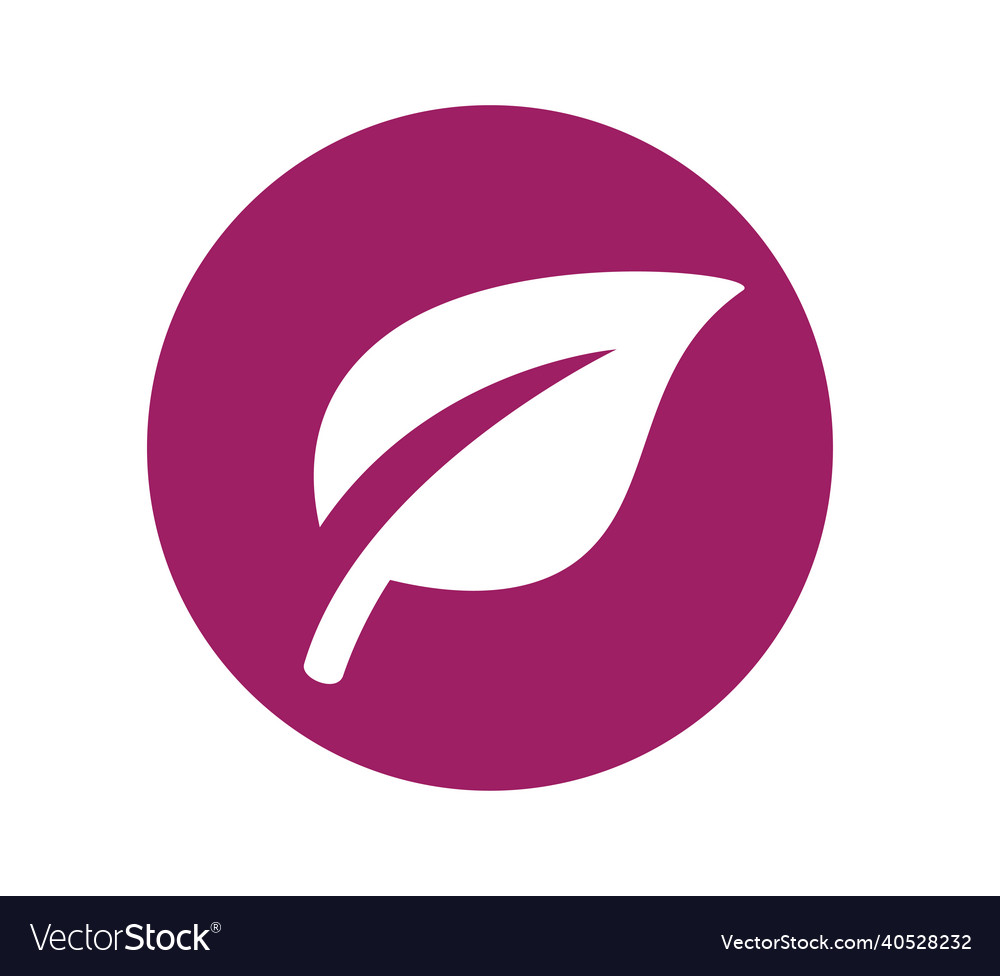 Leaf icon design Royalty Free Vector Image - VectorStock