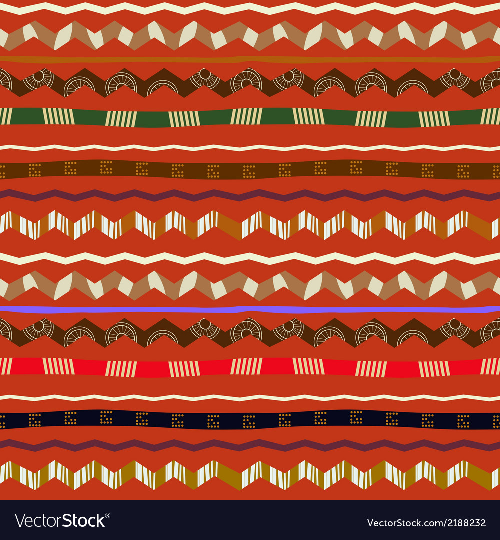 Seamless ethnic pattern Royalty Free Vector Image