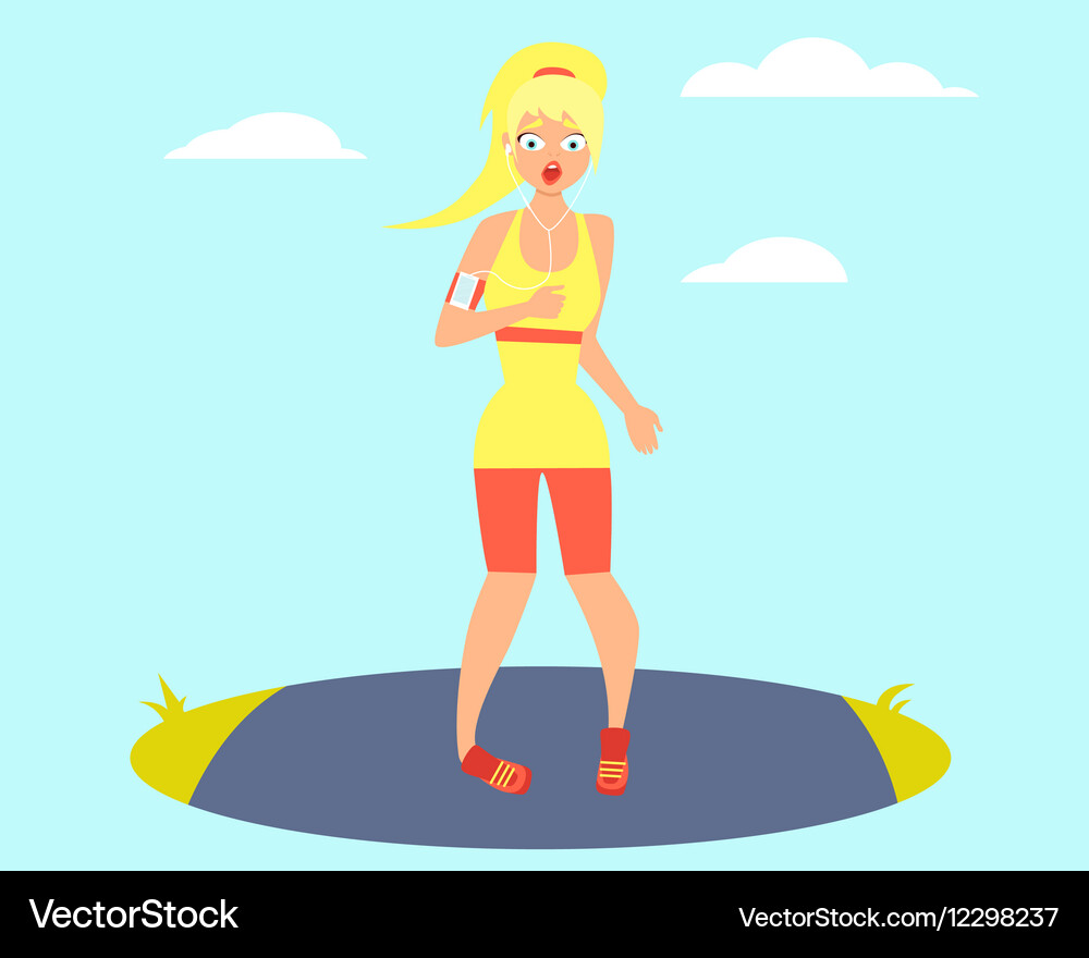 Running sport injury Royalty Free Vector Image