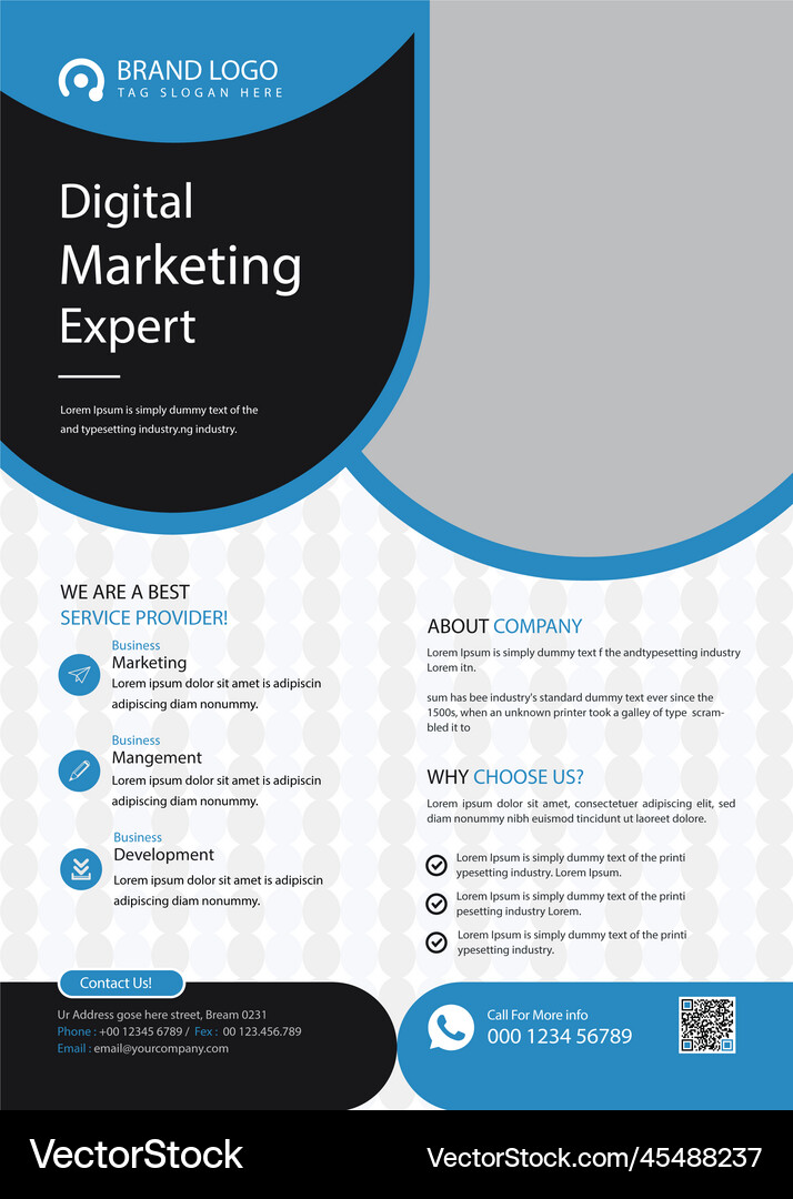 This flyer design is a bundle of 4 colors template