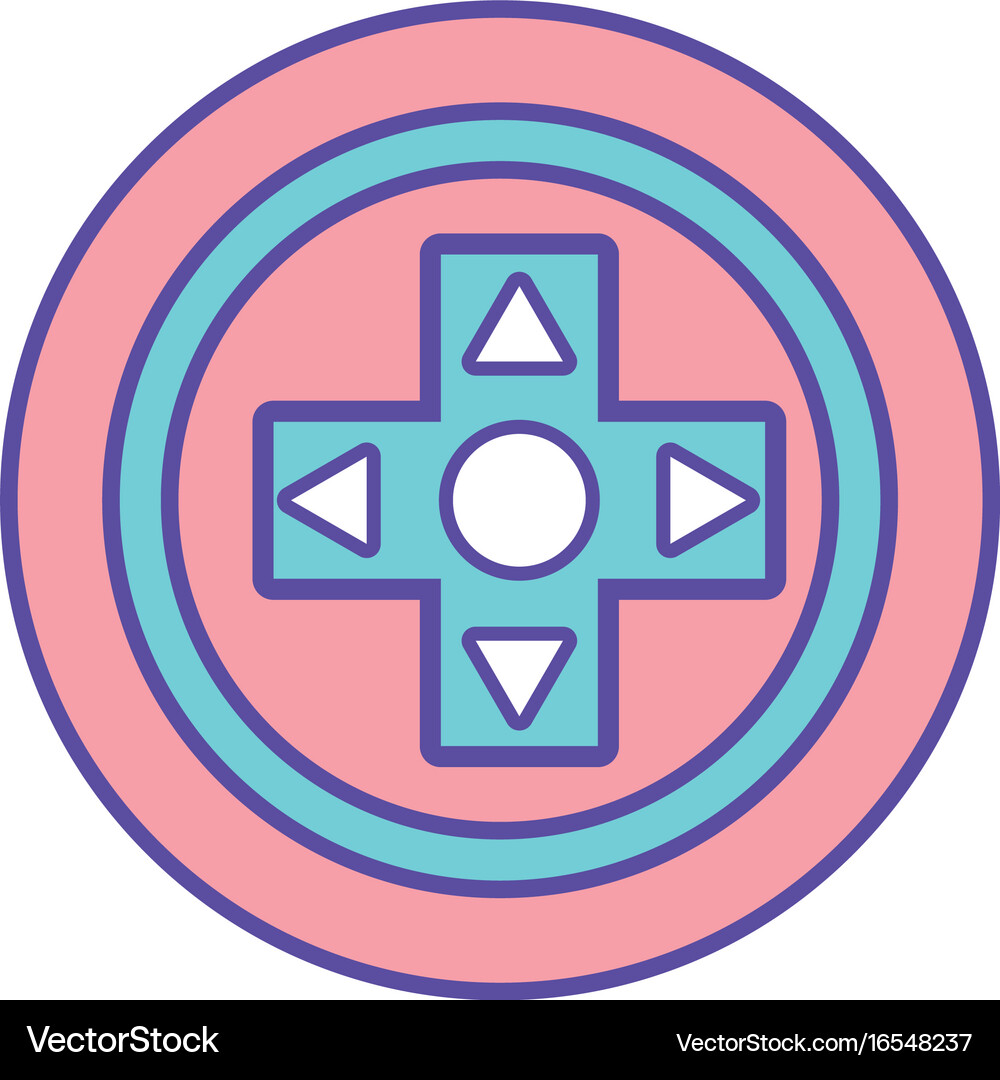 Videogame symbol to play and technology Royalty Free Vector