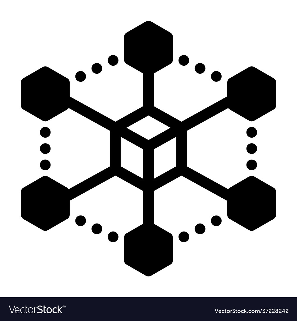 Blockchain nodes Royalty Free Vector Image - VectorStock