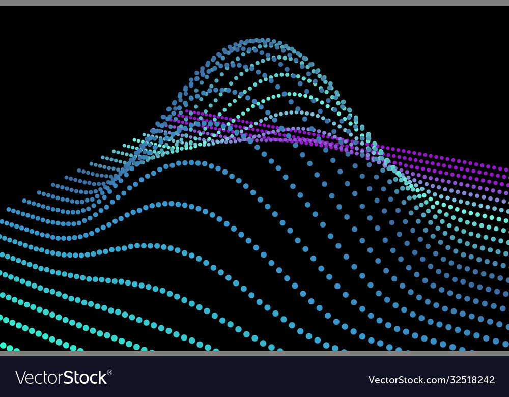 Data slice in volume function point data Vector Image