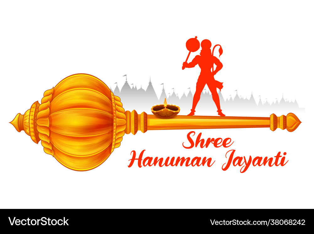 Lord hanuman on abstract background for hanuman Vector Image