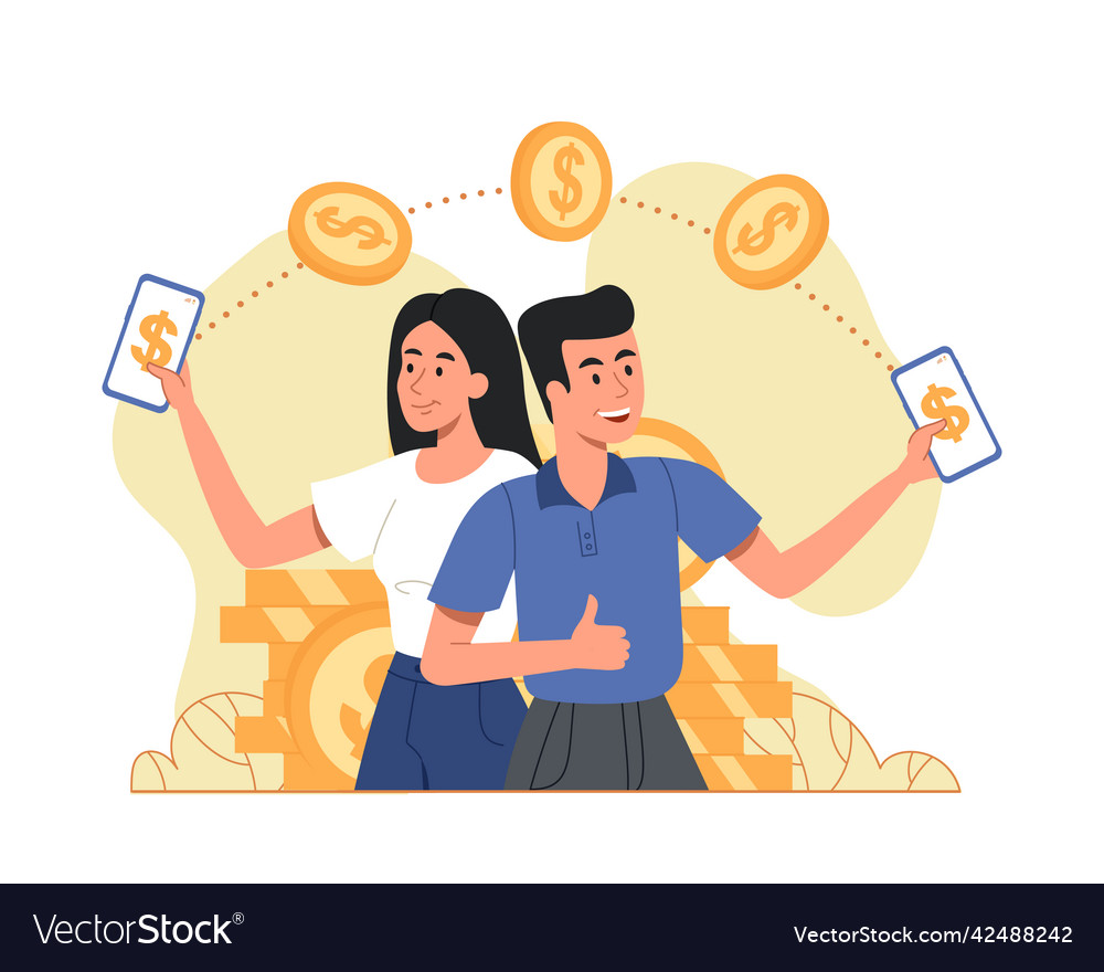 Online payment concept Royalty Free Vector Image Online payment concept Royalty Free Vector Image