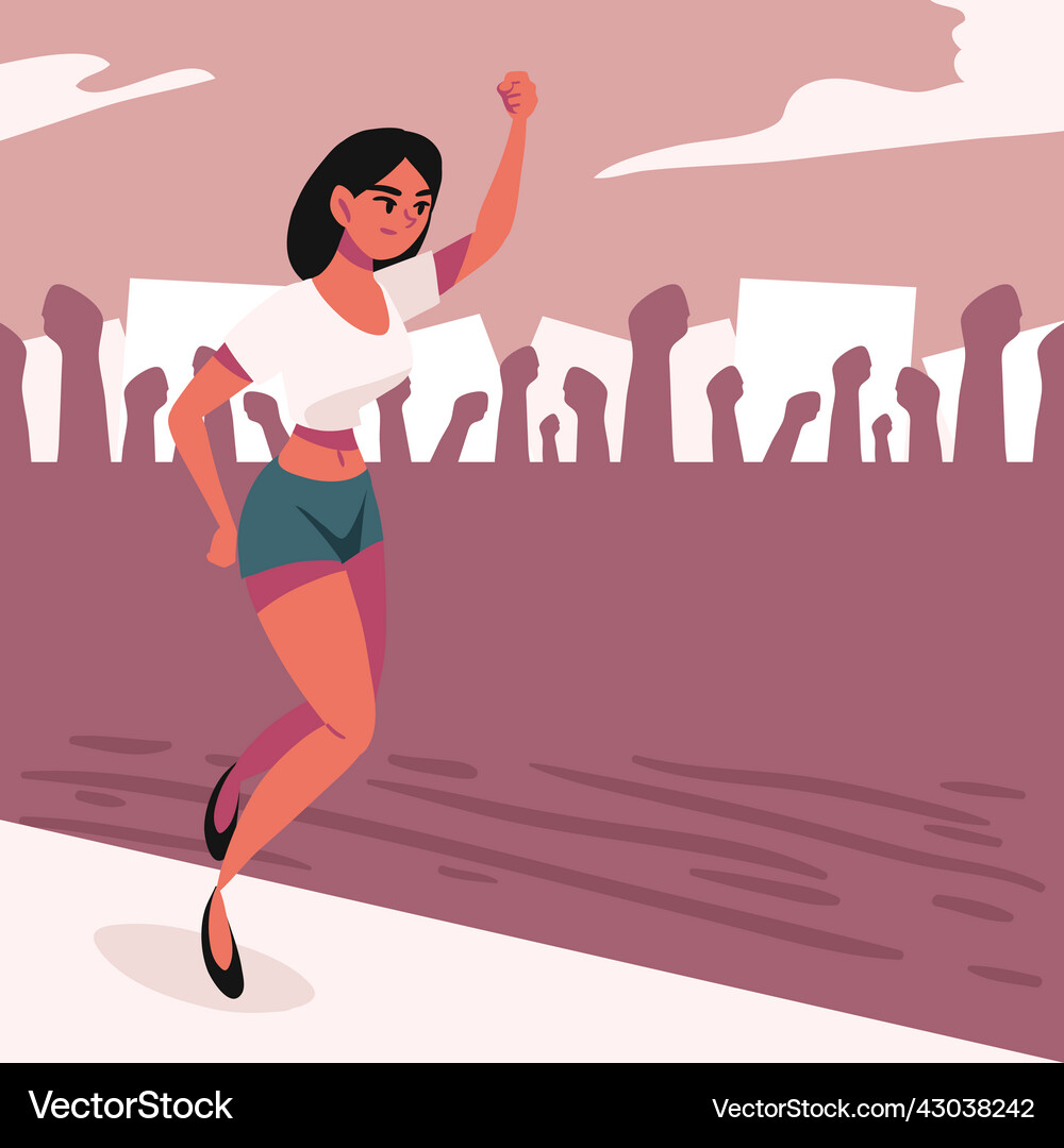 Woman in elections democracy Royalty Free Vector Image