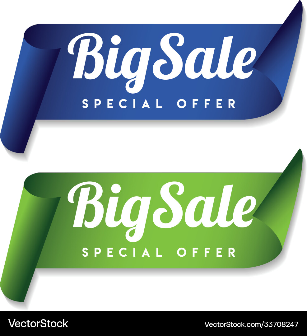 Big sale special offer label logo template design Vector Image