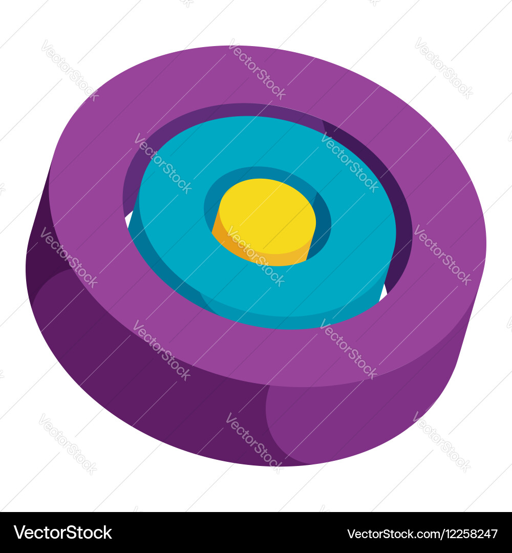 Colorful circles icon cartoon style Royalty Free Vector
