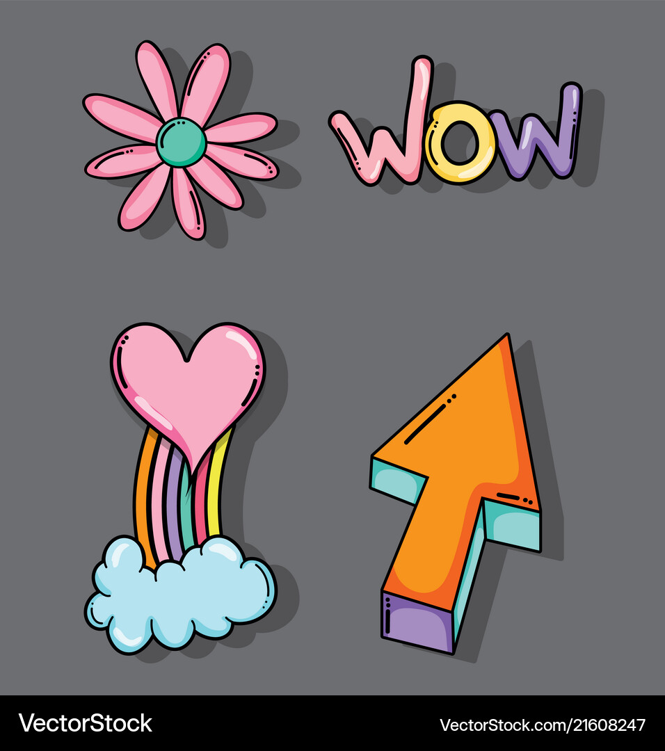 Cute and lovely cartoons Royalty Free Vector Image