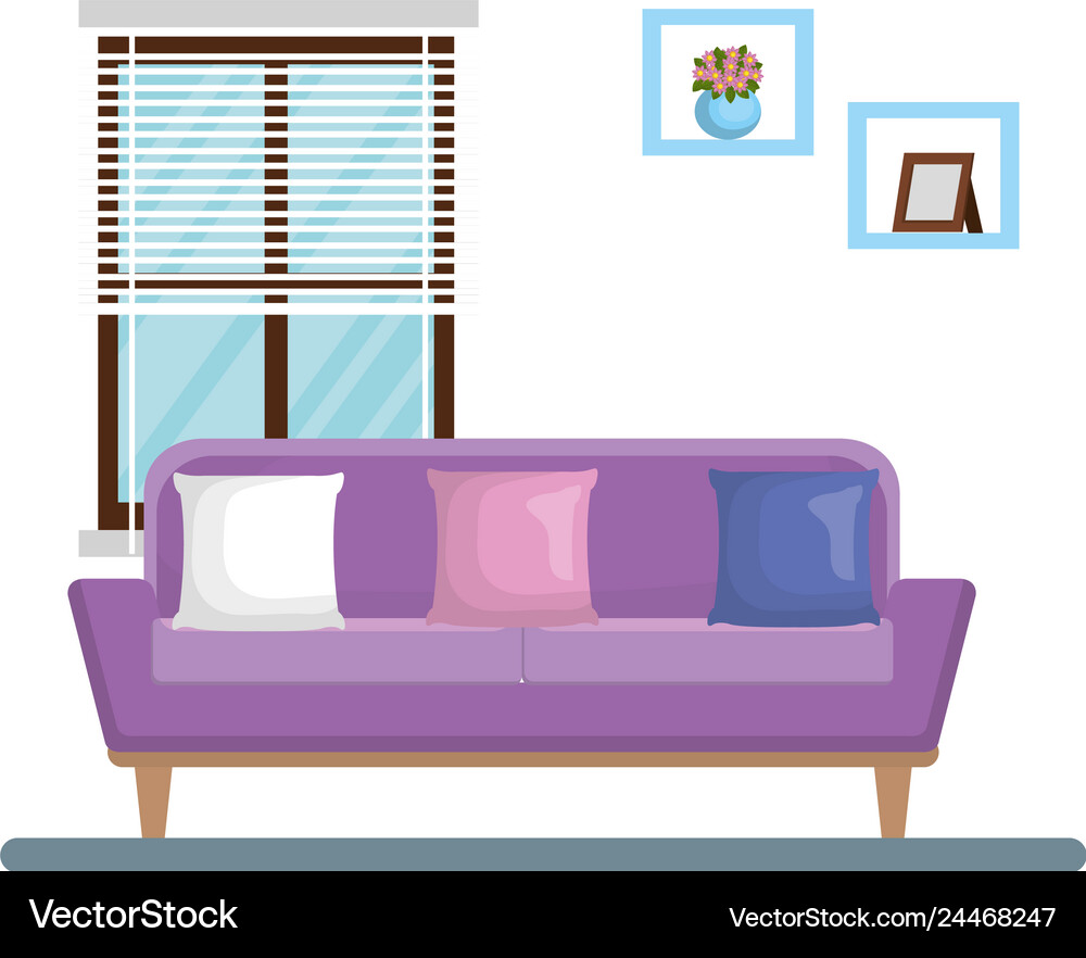 Living room house place Royalty Free Vector Image