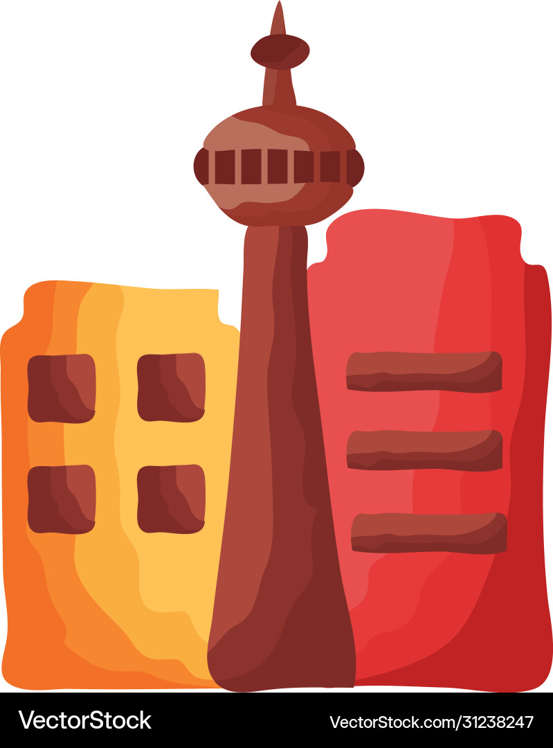 National tower canadian monument flat style Vector Image