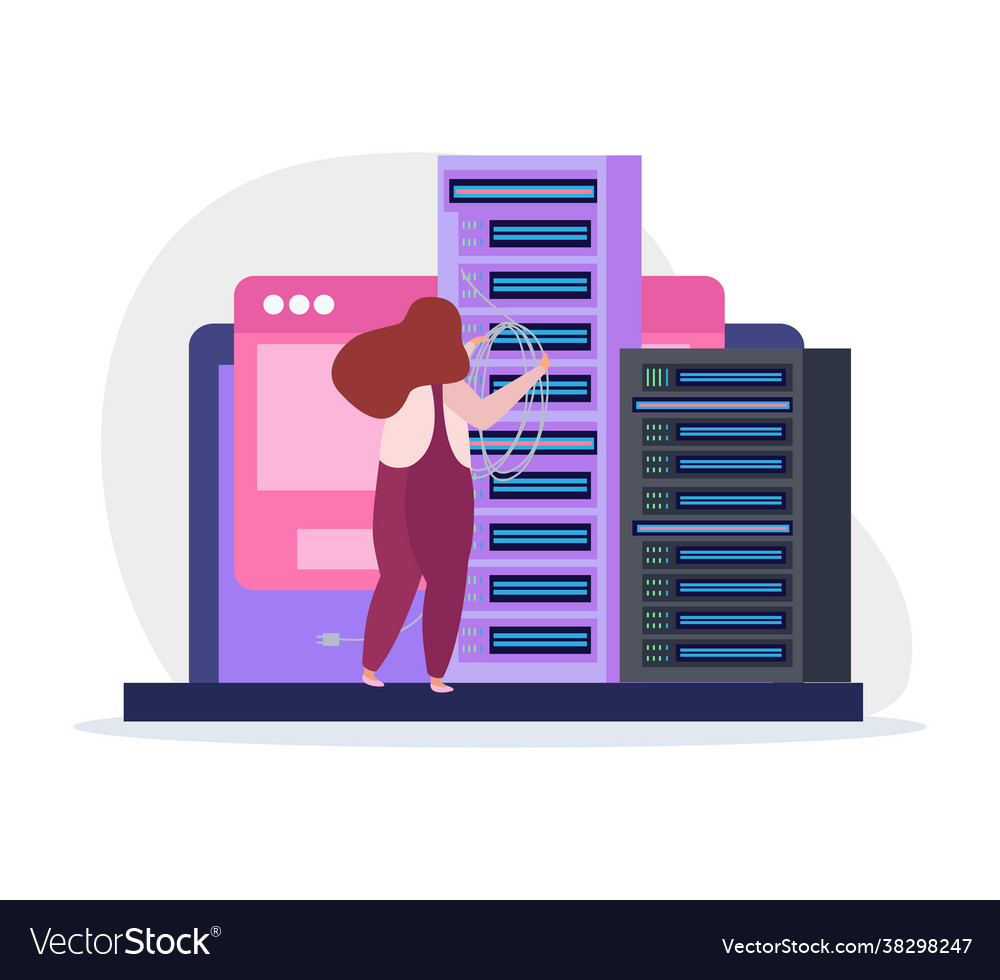 Network engineer Royalty Free Vector Image - VectorStock
