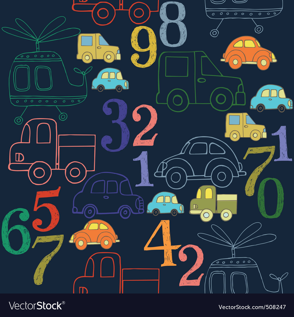 Transportation pattern Royalty Free Vector Image