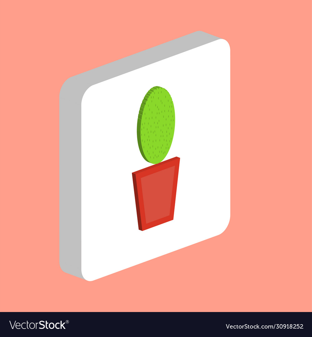 Cacti computer symbol Royalty Free Vector Image