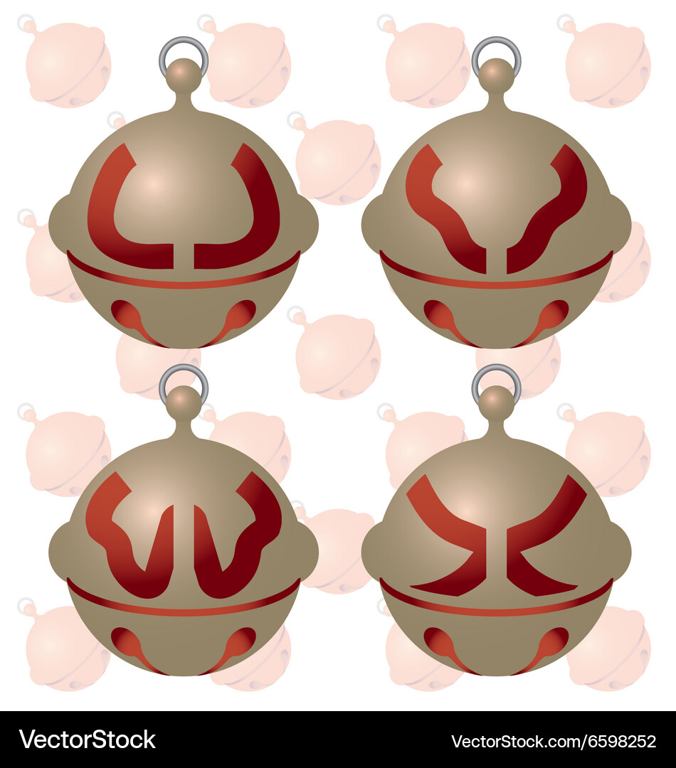 English alphabet on a beautiful bell Royalty Free Vector