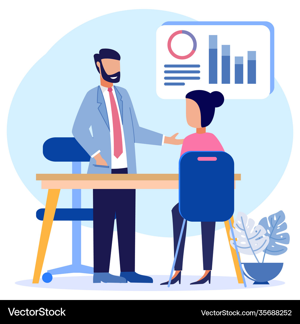 Graphic cartoon character financial Royalty Free Vector