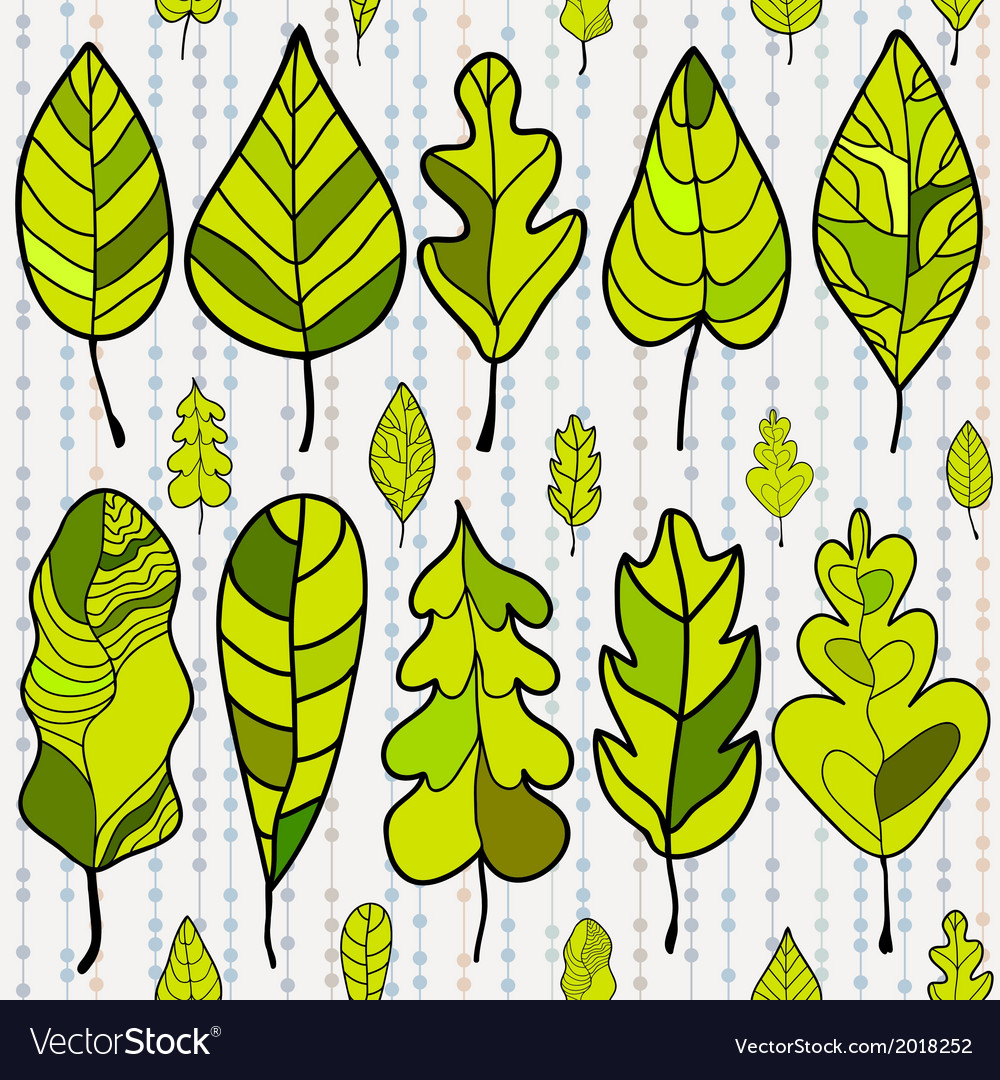 Leaves background Royalty Free Vector Image - VectorStock