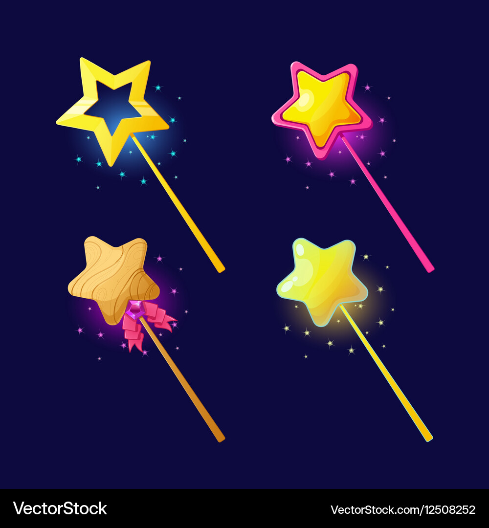 Magical power of a magic wand Royalty Free Vector Image