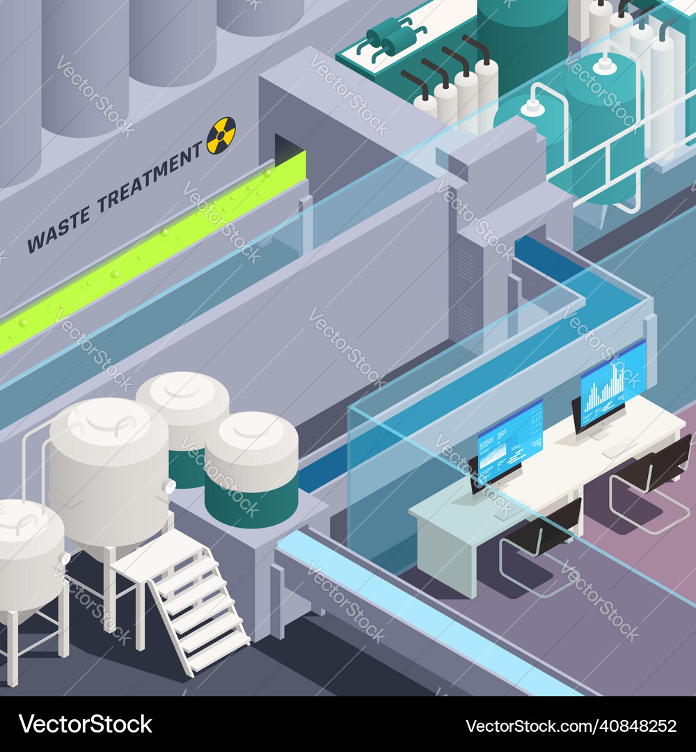 Toxic waste nuclear chemical pollution biohazard Vector Image