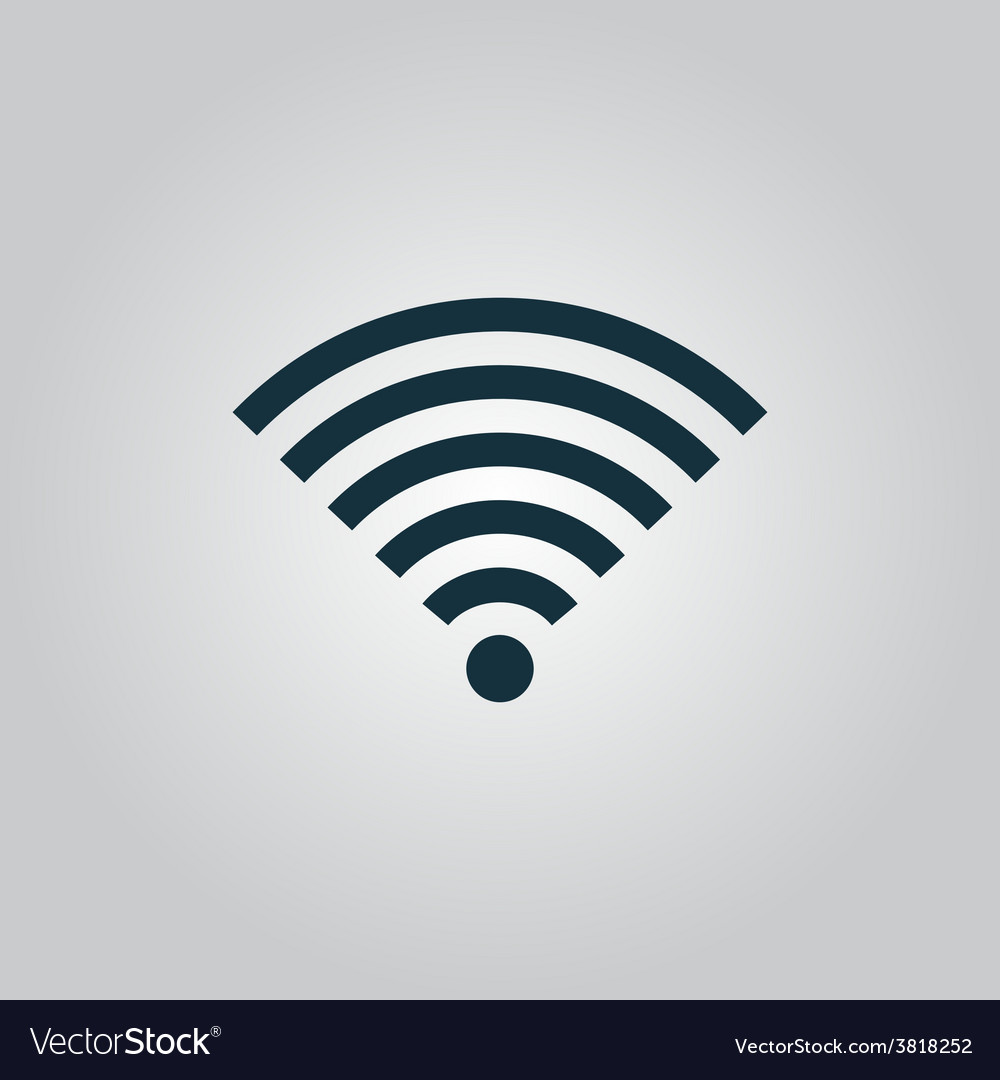 Wireless network symbol Royalty Free Vector Image