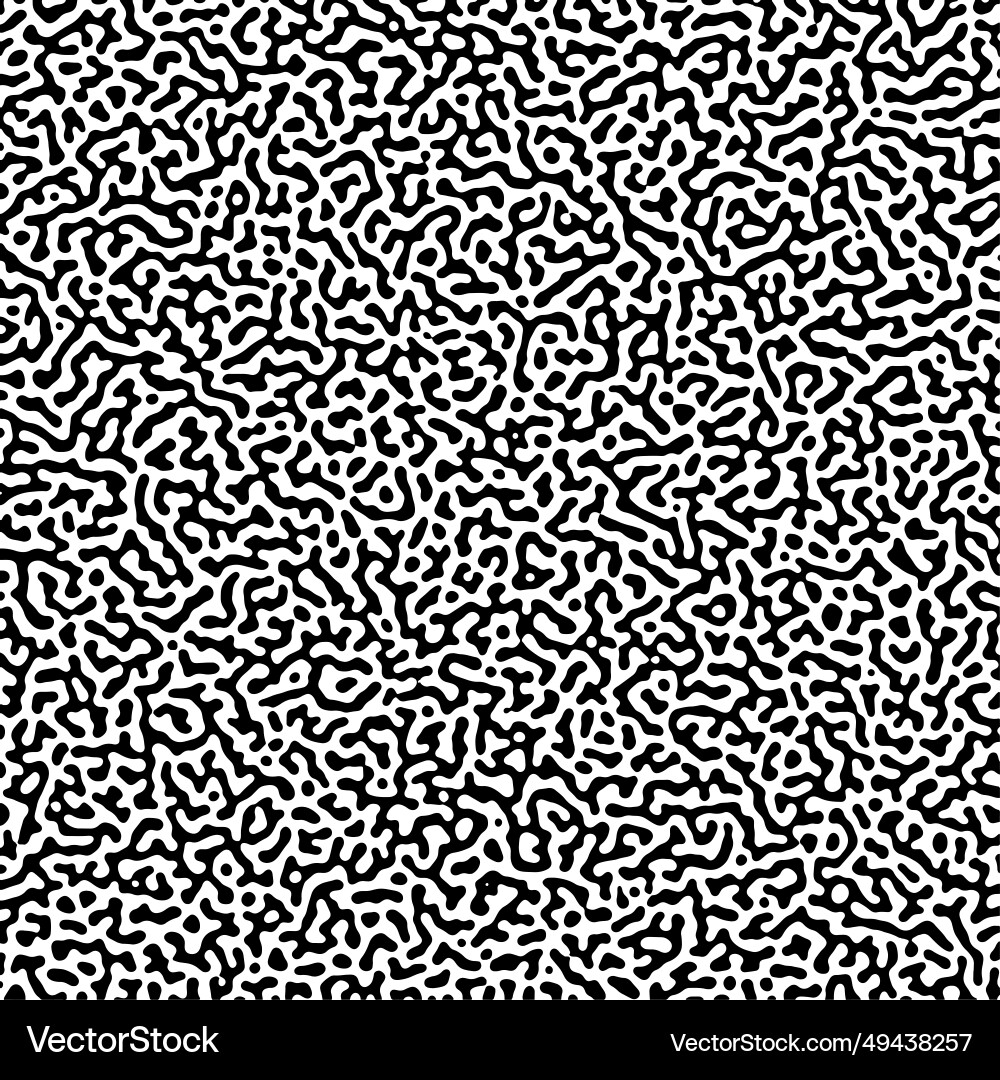 Abstract monochrome reaction diffusion Royalty Free Vector