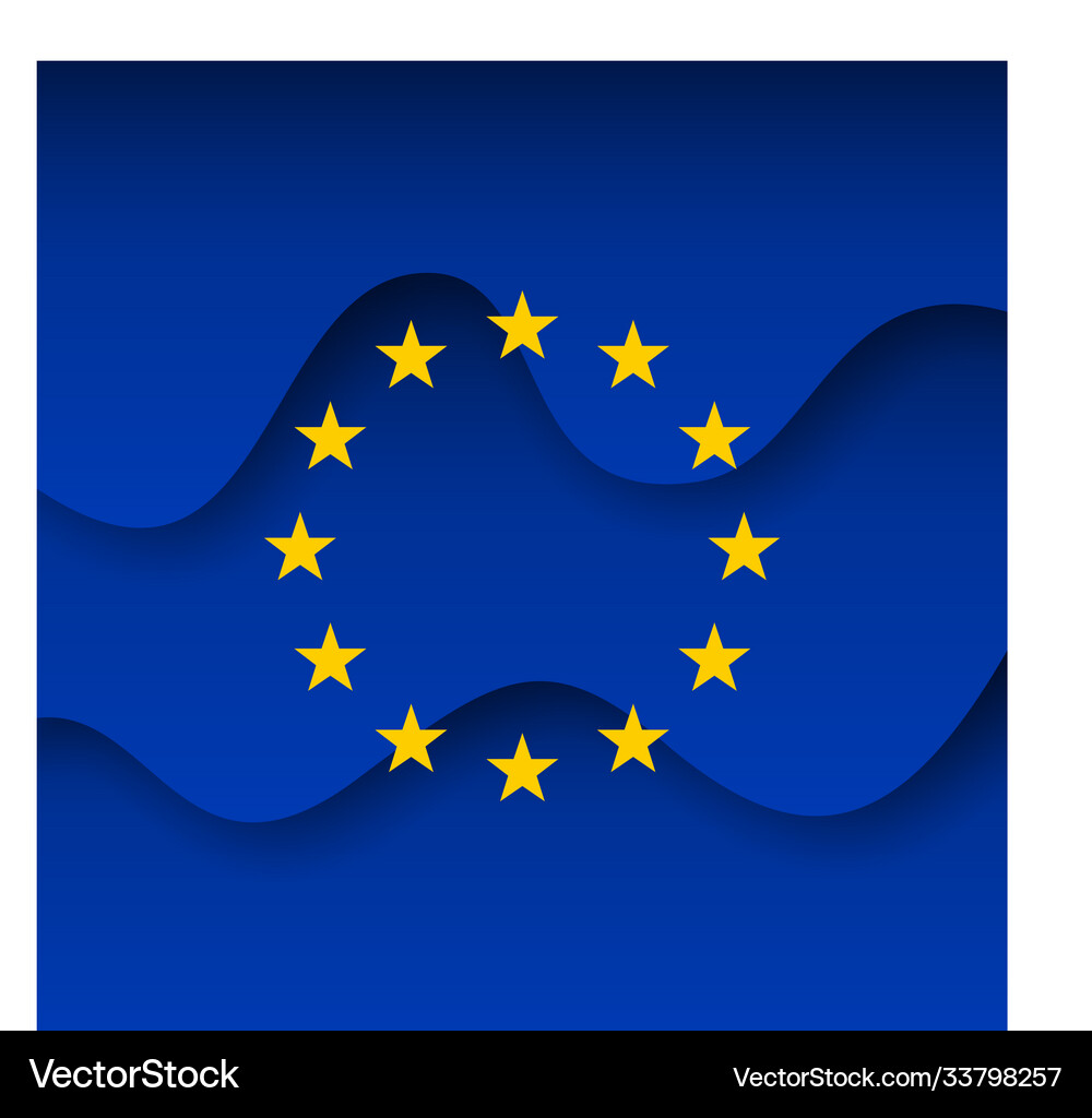 European union abstract flag background Royalty Free Vector