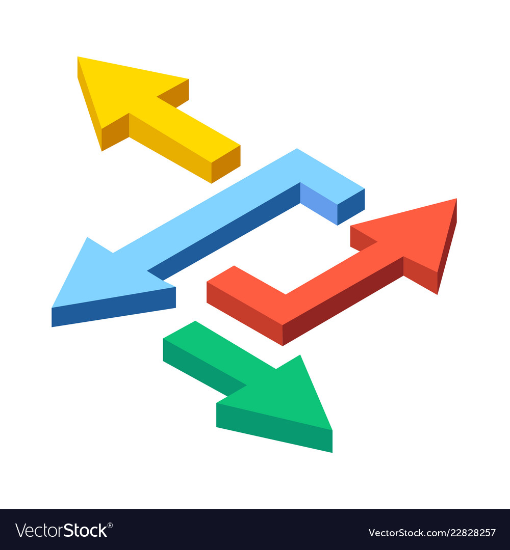 Flexibility isometric Royalty Free Vector Image