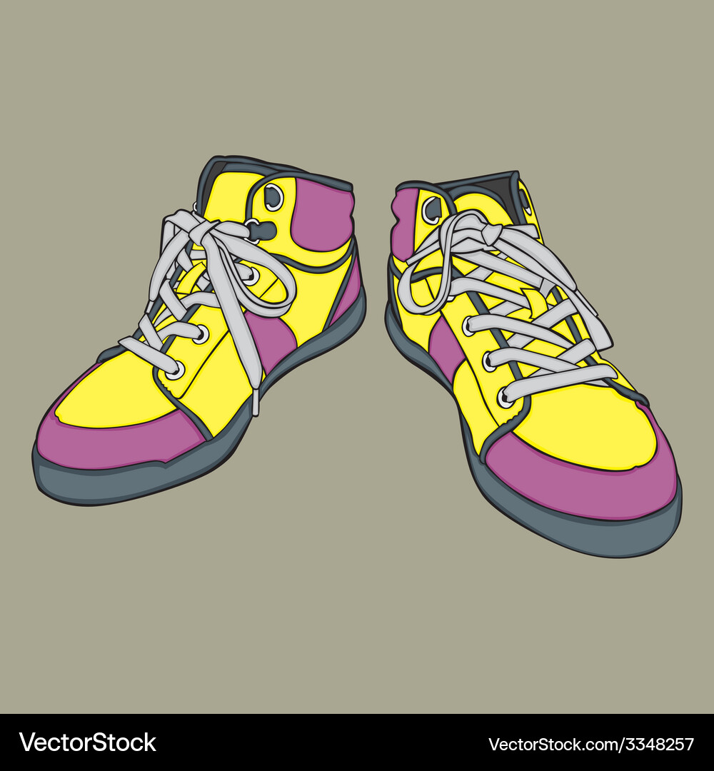 Isolated shoes Royalty Free Vector Image - VectorStock