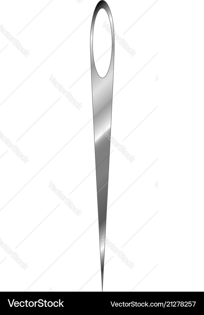 Needle instrument tailor Royalty Free Vector Image