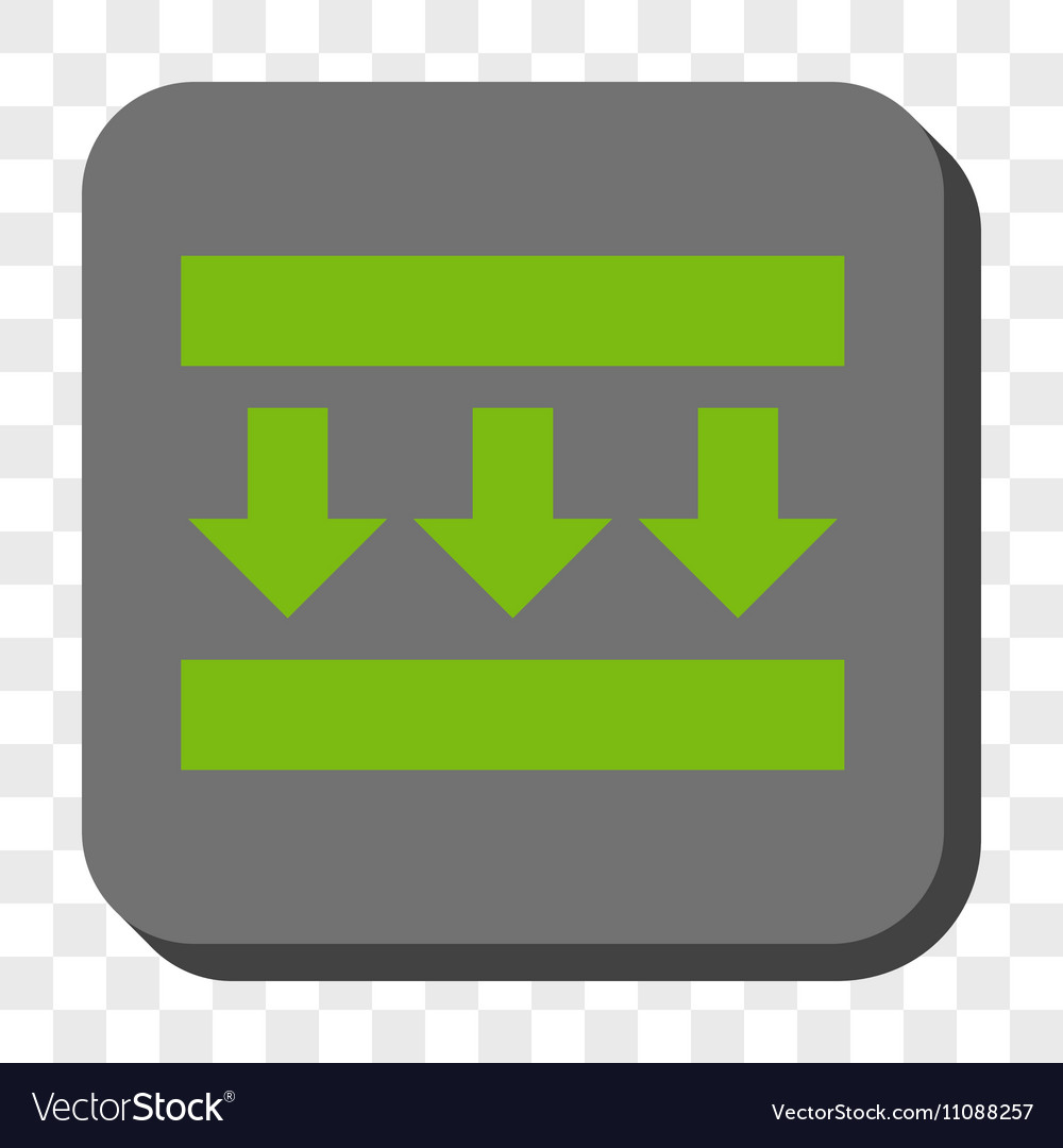 Pressure down rounded square button Royalty Free Vector