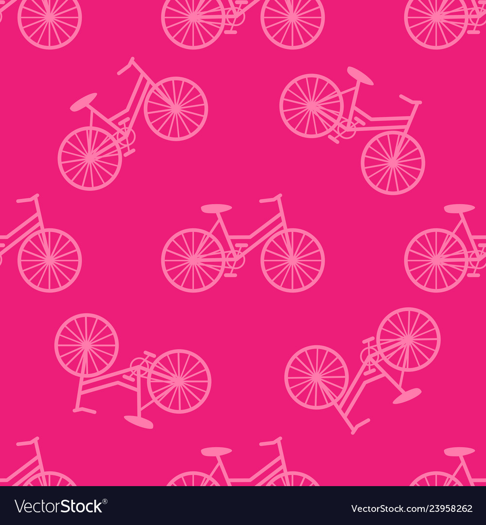 Bicycle seamless pattern Royalty Free Vector Image