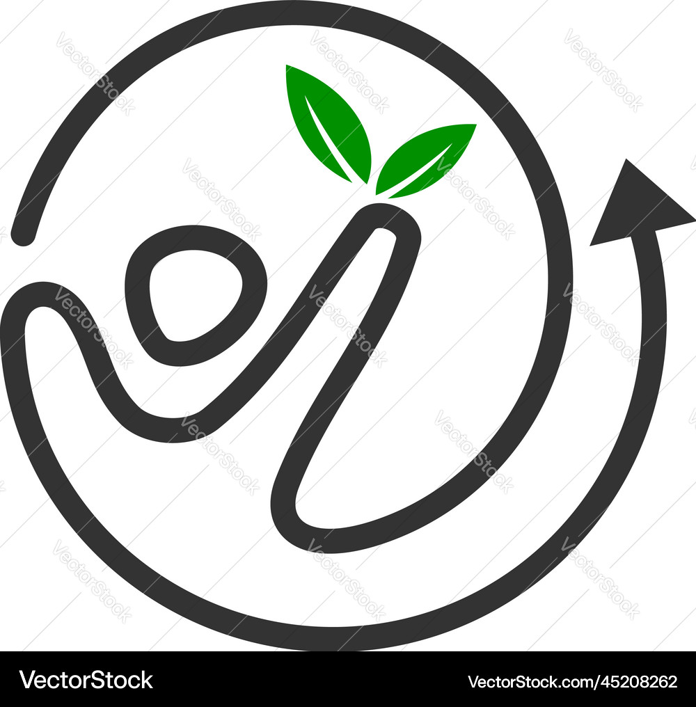 Grow logo design template icon brand identity Vector Image