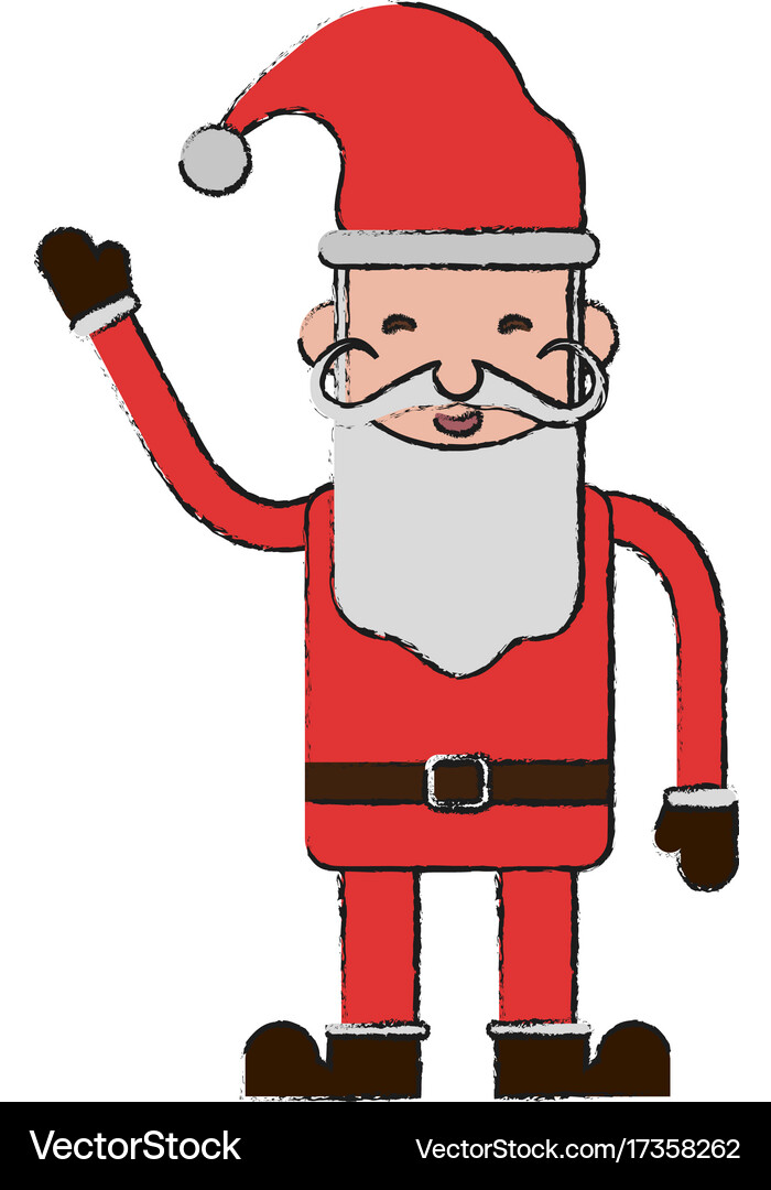Santa claus christmas related icon image Vector Image